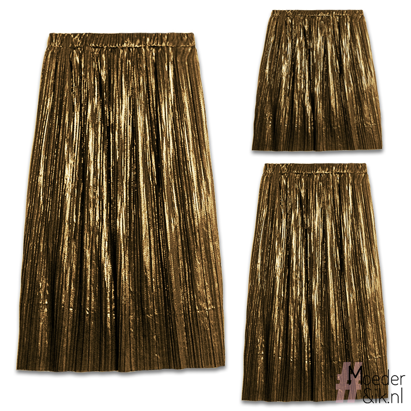 Moeder Dochter Rokjes Kerst - Metallized - Goud & Zwart - Moeder&Ik